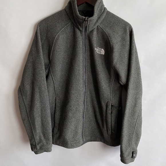 The North Face | Sweaters | The North Face Full Zip Grey Jacket Size ...